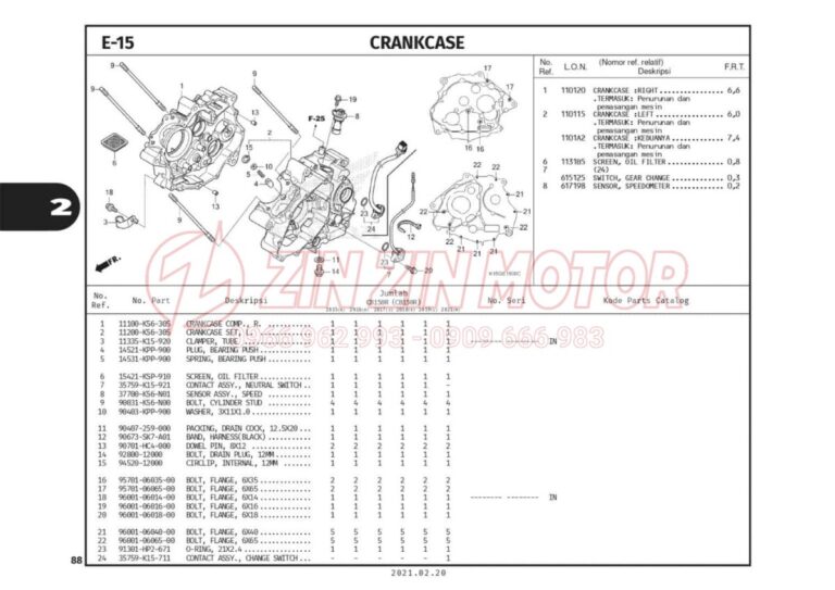 E-15 – Lốc Giữa – CB150R K15P