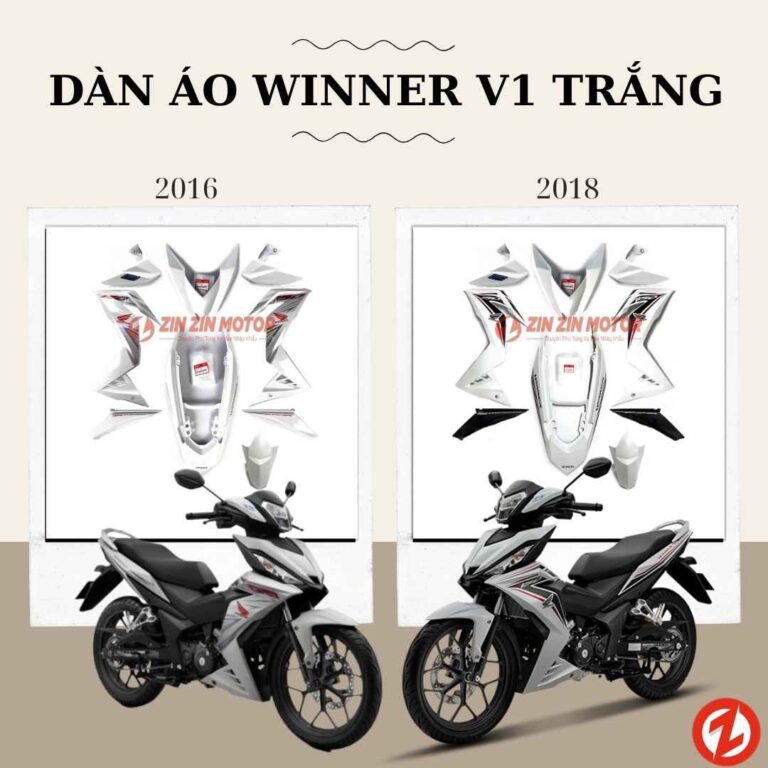 Dàn Áo Winner V1 Chính Hãng Honda Đủ Màu 2016 2017 2018
