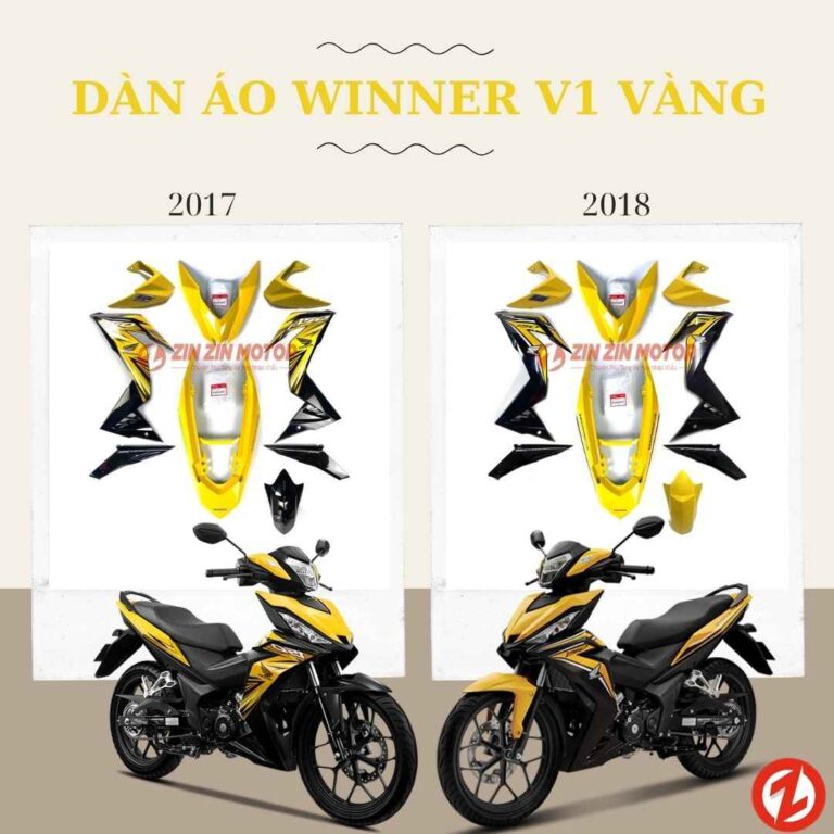 Dàn Áo Winner V1 Chính Hãng Honda Đủ Màu 2016 2017 2018