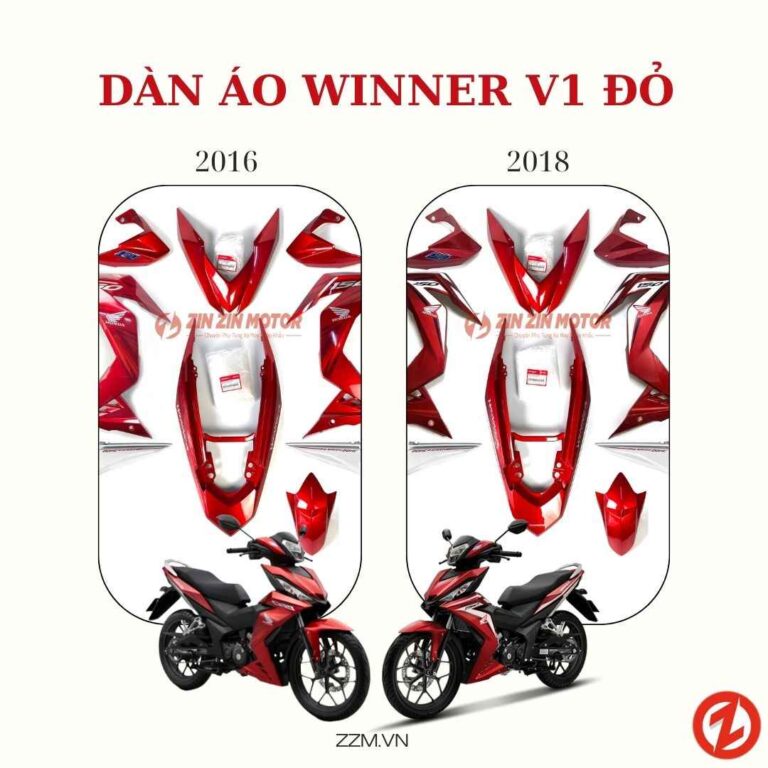 Dàn Áo Winner V1 Chính Hãng Honda Đủ Màu 2016 2017 2018