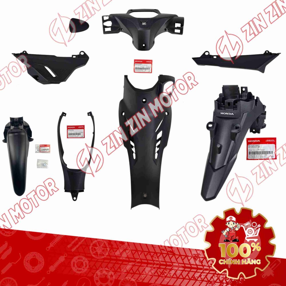Bộ Dàn Áo Nhựa Nhám Wave Blade 110 2017 - 2025 Chính Hãng - ZZM