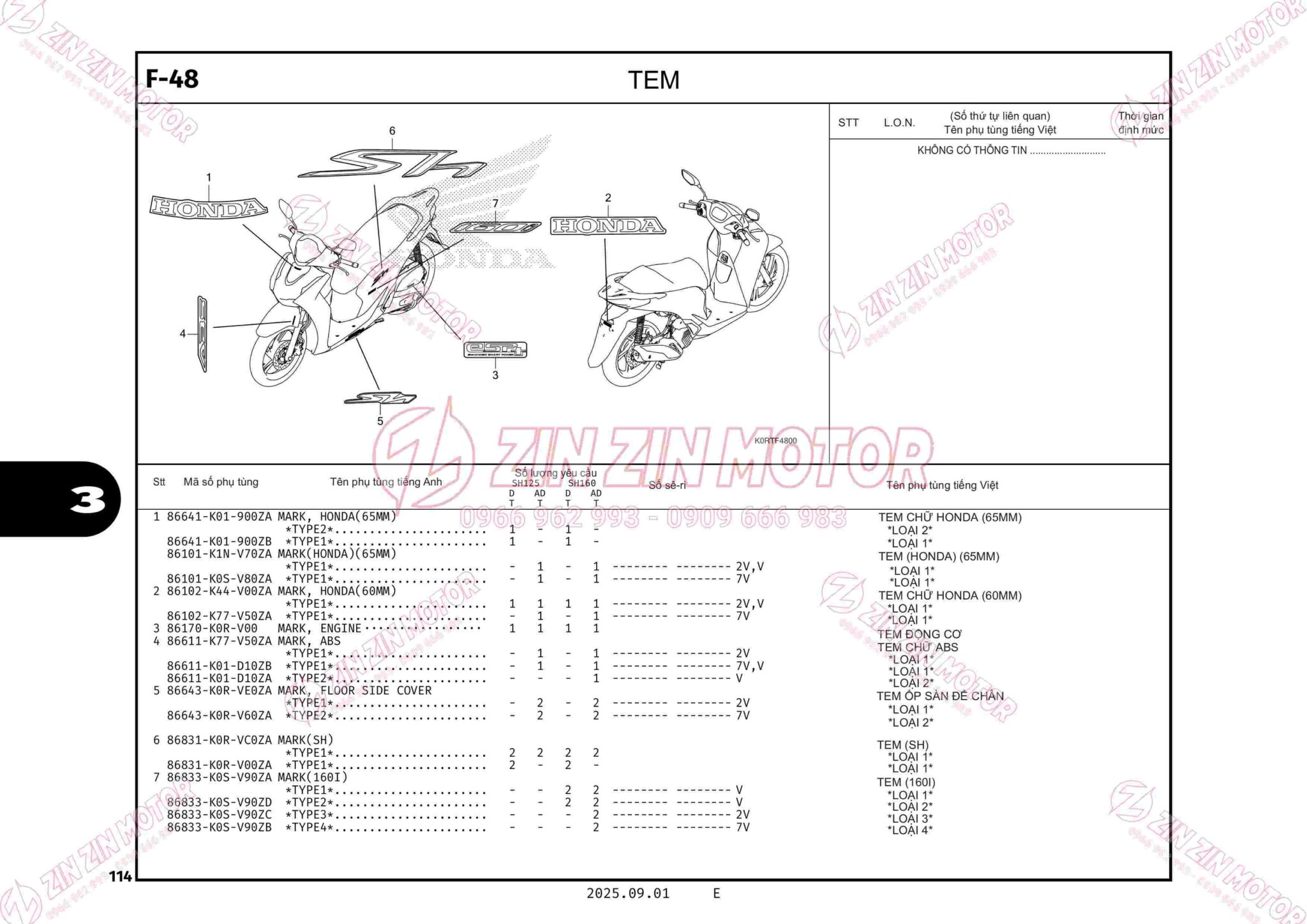 F-48 TEM SH 125/160i 2026